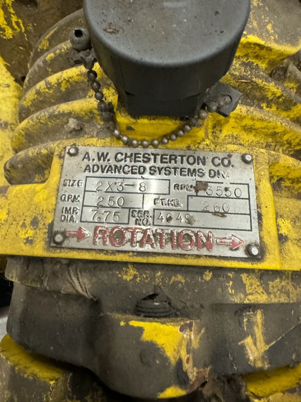 CHESTERTON CO BLACKMER 2X3-8 SYSTEM ONE CD4/SS PUMP - HISCO Pump